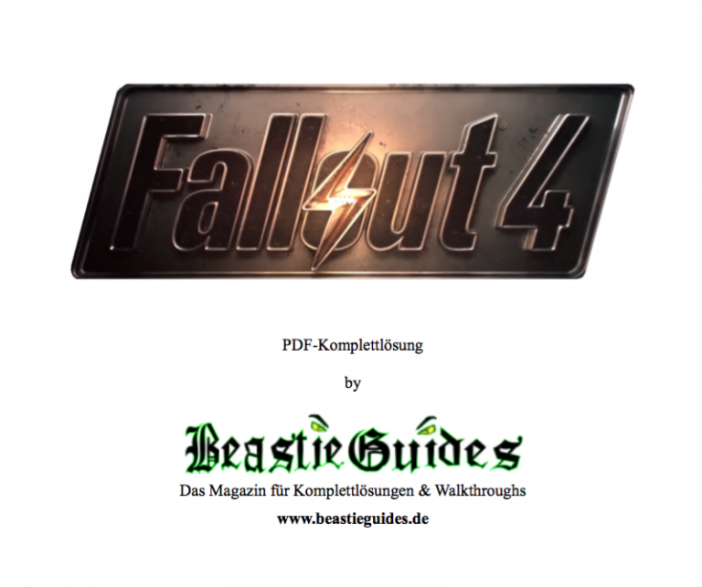 Fallout 4 – PDF-Lösungsbuch - www.beastieguides.de