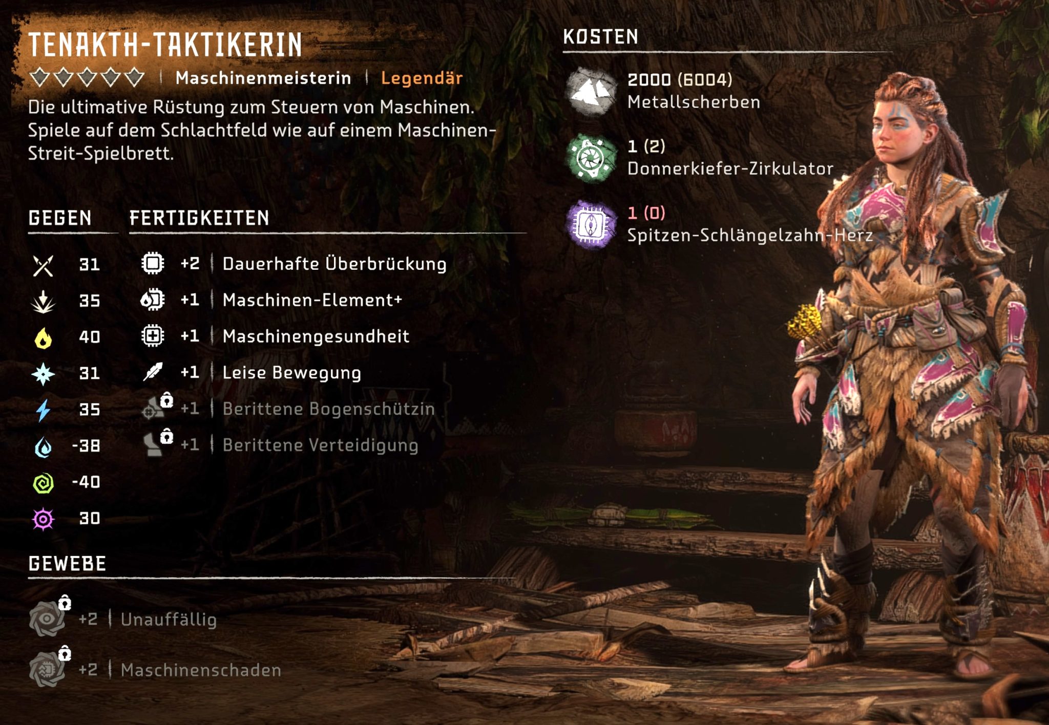 Horizon Forbidden West: Legendäre Outfits - www.beastieguides.de