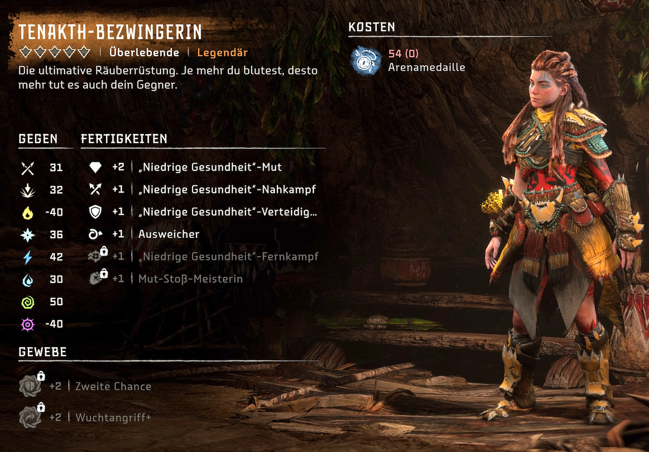 Horizon Forbidden West: Legendäre Outfits - www.beastieguides.de